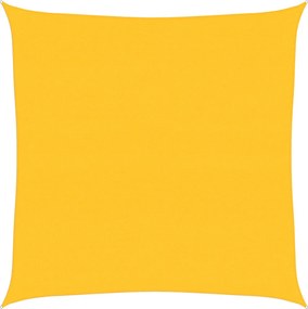 Plachta proti slunci 160 g/m² čtverec žlutá 6 x 6 m HDPE 311554
