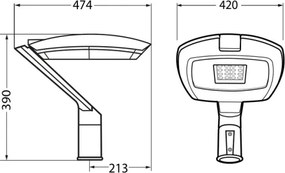 Svítidlo McLED veřejného osvětlení Space 30 30W 4000K ML-521.011.09.0