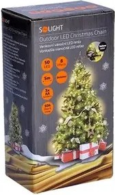 Solight 1V53-WW LED venkovní vánoční řetěz / 50LED / 5m / 3m přívod /