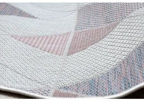 Dywany Luszczow Kusový koberec SISAL SION Geometrický, Trojúhelníky 3006 ecru / růžový Rozměr koberce: 70 x 200 cm