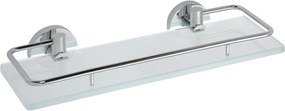 Sapho X-Round - Polička s výklopnou hrazdou, délka 30 cm, sklo/chrom XR607