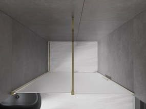 Mexen Velar, posuvné sprchové dveře do otvoru 150 cm, 8mm sklo námraza, zlatá lesklá, 871-150-000-31-50