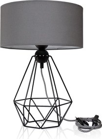 Stolní lampa Diamond noční stolní lampa do obývacího pokoje loft černá lustry