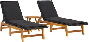 3dílná zahradní sedací souprava polyratan a masivní akácie 3154401
