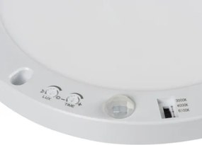 LED svítidlo s čidlem Kanlux ERGA PIR 17W CCT-W bílé