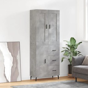 vidaXL Skříň highboard 69,5 x 34 x 180 cm kompozitní dřevo [3199825] Barva: Betonová šedá