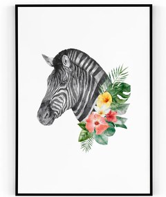 Plakát / Obraz Zebra Samolepící plátno A4 - 21 x 29,7 cm