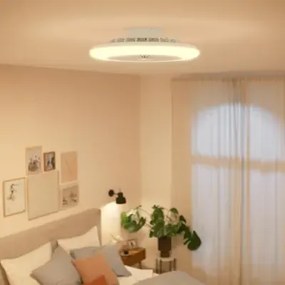 Philips Amigo bílá / Stropní svítidlo s ventilátorem / 20W+42W / 4400l