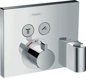 Hansgrohe Shower Select, termostatická baterie pod omítku, se 2 výstupy, chromová, 15765000