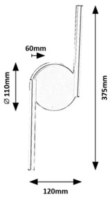 Rabalux 71122 - LED Nástěnné svítidlo SABIRA LED/8W/230V 4000K