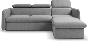 Malá sedací souprava SLIM | 235x179 cm | PRAVÁ | žlutá | rozkládací + úložný prostor | VÝPRODEJ Z PRODEJNY