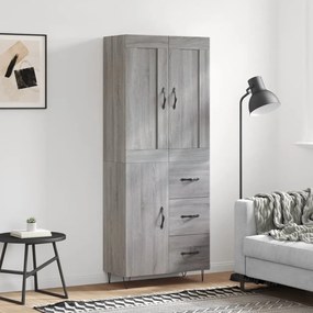 vidaXL Skříň highboard 69,5 x 34 x 180 cm kompozitní dřevo [3199844] Barva: Bílá