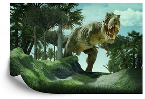 Fototapeta Realistický Dinosaurus V Zelené Vliesová tapeta 104x70.5