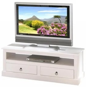 Komoda skříňka pod televizi TV stolek masiv borovice bílá Provence 3