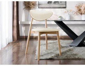 Čalouněná jídelní židle KT65/C, Potah: Magic Velvet 2250, Barva dřeva: buk