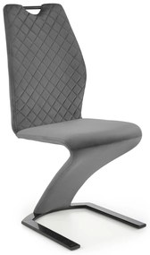 Jídelní židle Kerga (šedá + černá). 1028074