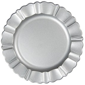 Stříbrný melaninový talíř / podnos - Ø 33 cm