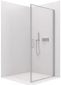 Cerano - sprchovÃ© kÅÃ­dlovÃ© dveÅe porte l/p - chrom, transparentnÃ­ sklo - 90x195 cm