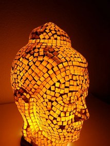 Stolní lampa -  BUDHA , ruční práce, mozaika