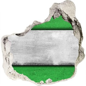 Wallmuralia Díra 3D fototapeta nálepka Zelená stěna 75x75 cm