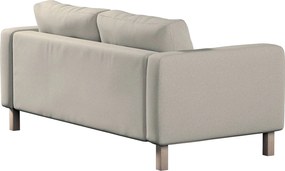 Potah na pohovku IKEA  Karlstad 2-místná, nerozkládací, krátký barva béžová látka pletený vzor