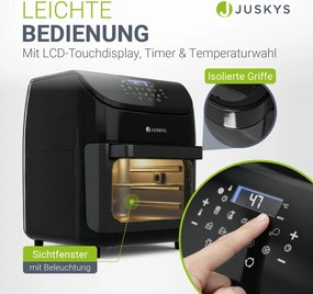 Juskys Horkovzdušná fritéza 12 l s 10 programy