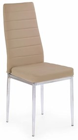 Jídelní židle Perla, béžová / stříbrná