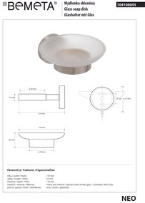 Bemeta Design NEO: Mýdlenka -