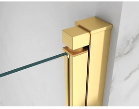 BPS-koupelny Obdélníkový sprchový kout HYD-OK12A 90x80 zlatá/transparent