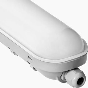 LED stropní prachotěsné průmyslové svítidlo ADVITI AD-OP-6125LPM4, 18W 60cm 4000K, IP68, IK08,  ABS