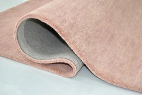 Ručne všívaný kusový koberec Asra wool pink, 40x60, ružová, obývacia izba, Asra