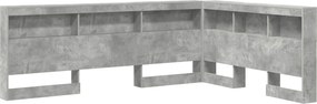 Úložné čelo postele Betonově šedá Kompozitní dřevo 3335488