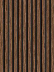 Mexen Lam-F akustické stěnové lamely 275 x 30 cm, plsť 8 mm, technická dýha, Rubinová mahagon - S105-275307-3015-013