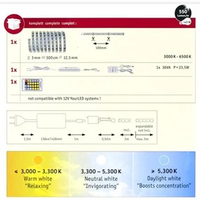 Paulmann 70624 - LED/20W Stmívatelný pásek MAXLED 3m 230V + DO