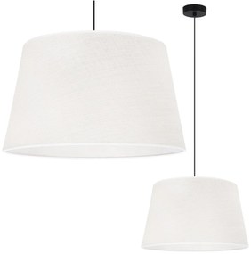 Závěsné svítidlo Juta, 1x bílé jutové stínítko, (fi 44cm), b