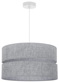 Závěsné svítidlo Jen, 1x šedé textilní stínítko, (fi 40 cm), w