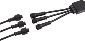 Sada 3 moderních zahradních bodových světel černá vč. LED IP44 - Garly Ball