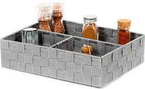 Šedý koupelnový organizér Compactor Stan, 32 x 25 cm