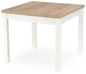 Rozkládací jídelní stůl TIAGO SQUARE řemeslný dub/bílý