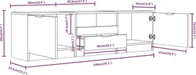 vidaXL TV skříňka 140 x 35 x 40 cm kompozitní dřevo [811452] Barva: dub artisan