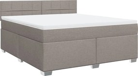 Box spring postel s matrací taupe 180x200 cm textil 3288271
