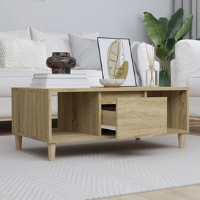 Konferenční stolek dub sonoma 90x50x36,5 cm kompozitní dřevo