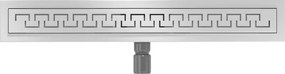 Mexen Flat nerezový sprchový žlab 50 cm vzor M15, 1024050-15