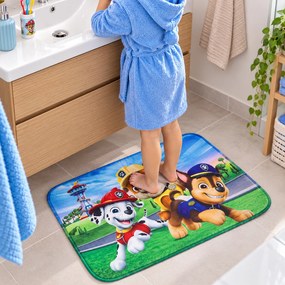 Dětská koupelnová předložka Tlapková Patrola Zábava na Louce 40 × 60 cm