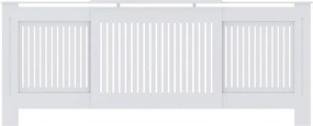 Kryt radiátoru 2 ks Bílá 205 x 20,5 x 81,5 cm Kompozitní dřevo 3403237