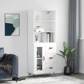 Skříň highboard bílá 69,5 x 34 x 180 cm kompozitní dřevo 3189477