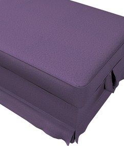 Potah na podnožku Ektorp Bromma barva fialová látka pletený vzor