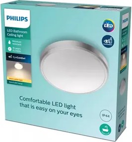 Philips Doris CL257 nikl / Koupelnové stropní svítidlo / LED / 17W / 1