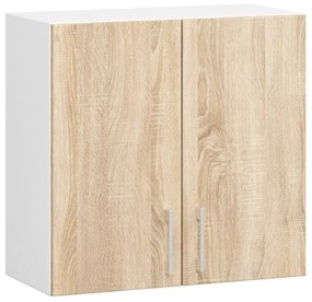 Kuchyňská závěsná skříňka W 60 cm D2 Artus bílá/sonoma