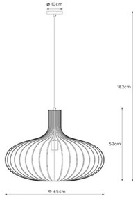 Lucide 78374/65/33 - Lustr na lanku MANUELA 1xE27/60W/230V pr. 65 cm zelená